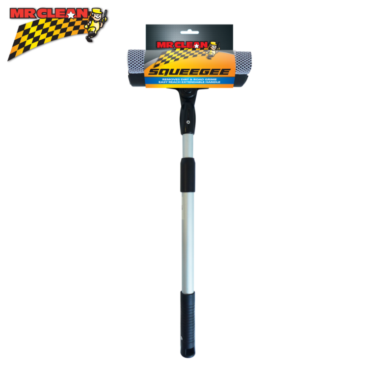 Mr Clean 2 in 1 Glass Window Microfibre Squeegee Long Wiper Tool - auto2u