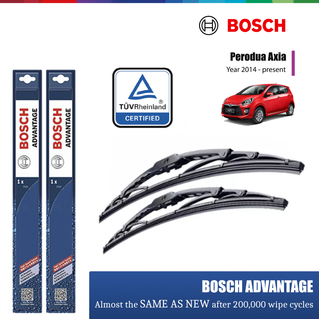 Perodua Axia Year 2014 - present Bosch Windshield Wiper Set (21/14 ...