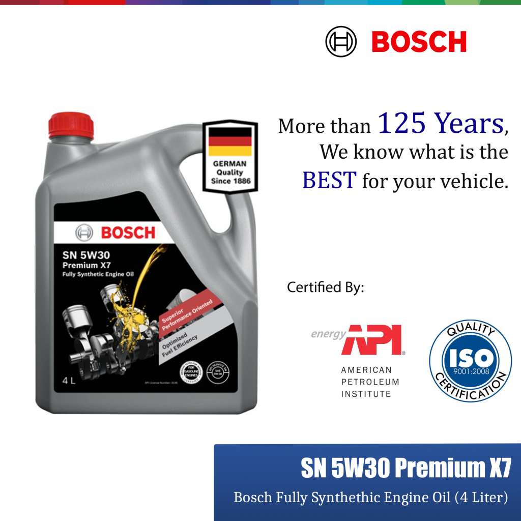 Bosch Premium X7 5W30 Fully Synthetic Engine Oil 1987L24070 (4L) - auto2u