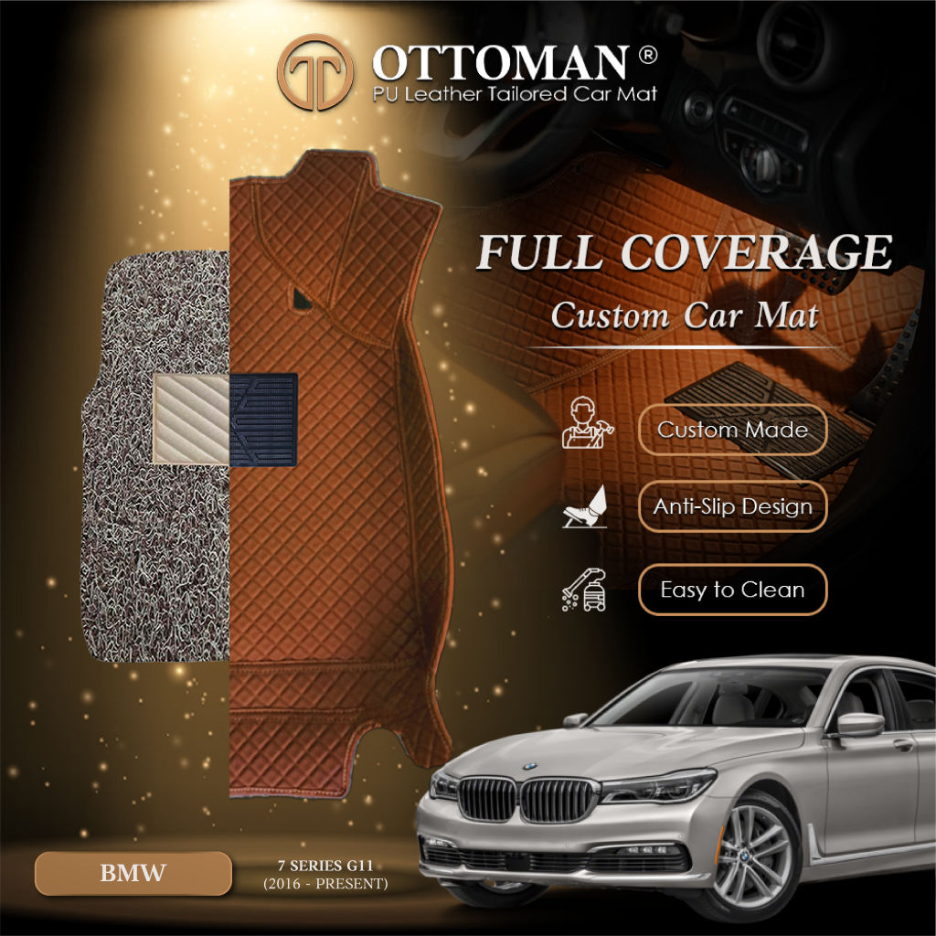 [TITANIUM SERIES] Ottoman Car Mat for BMW 7-SERIES - auto2u