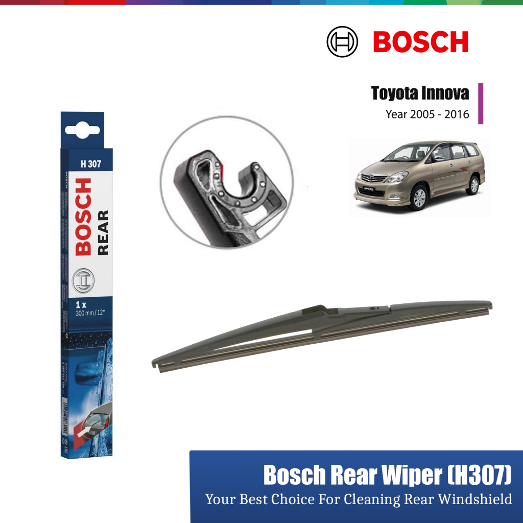 Toyota Innova Bosch Rear Windscreen Wiper Blade 12” - H307 - auto2u
