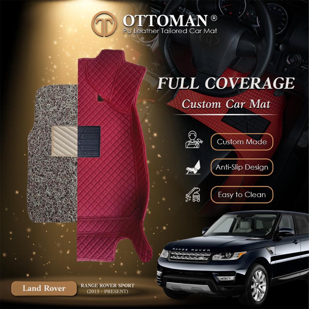 [TITANIUM SERIES] Ottoman Car Mat for LAND ROVER RANGE ROVER SPORT - auto2u