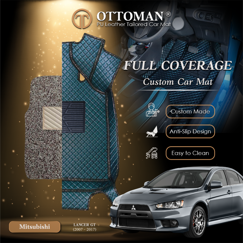 [TITANIUM SERIES] Ottoman Car Mat for MITSUBISHI LANCER GT - auto2u