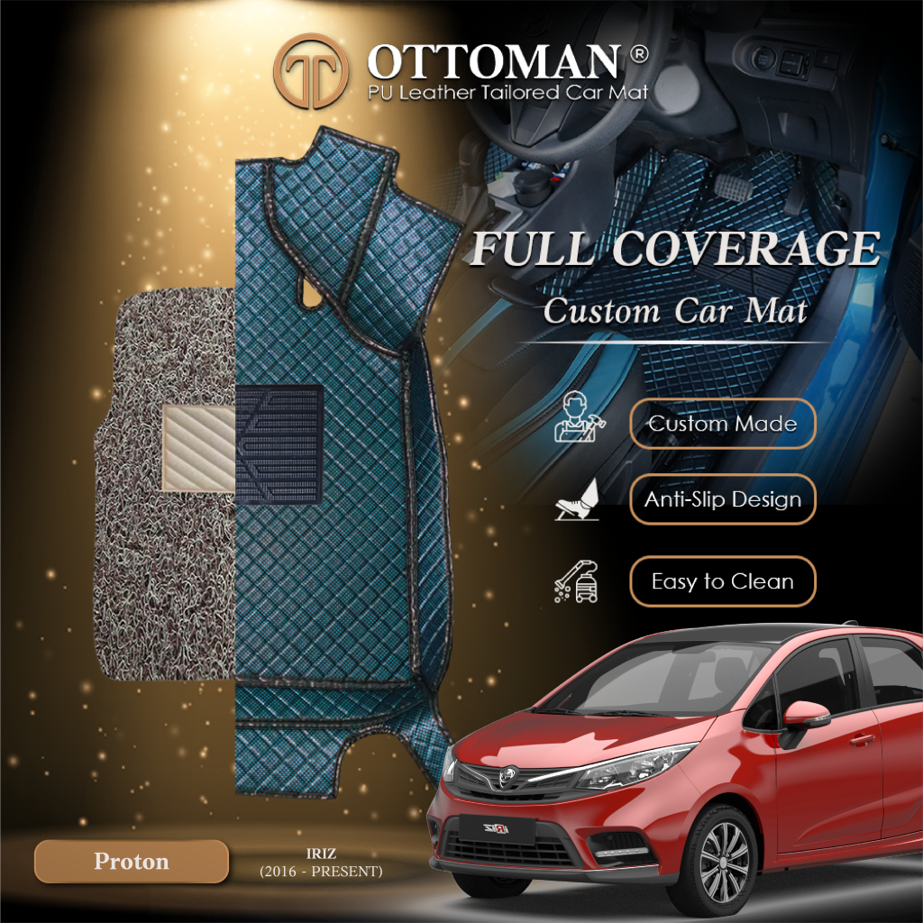 [TITANIUM SERIES] Ottoman Car Mat for PROTON IRIZ - auto2u