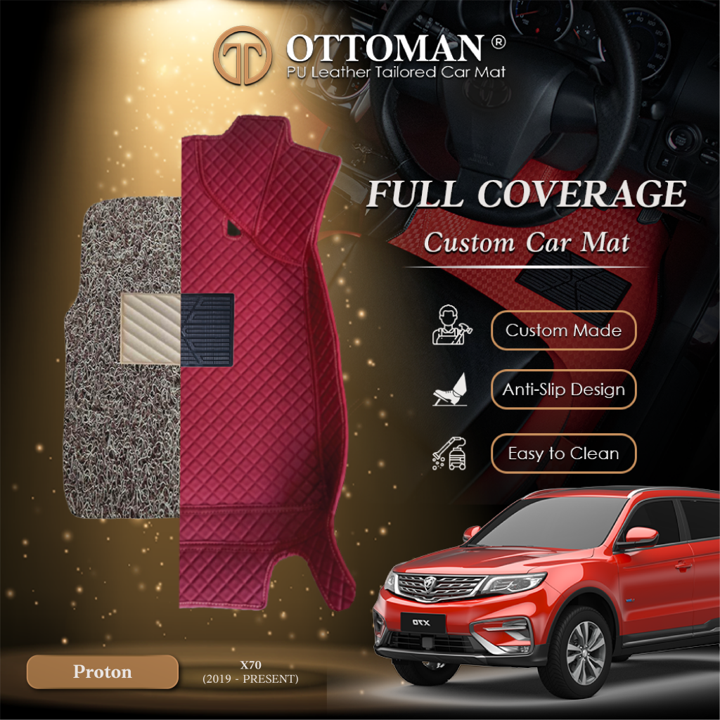 [TITANIUM SERIES] Ottoman Car Mat for PROTON X70 - auto2u