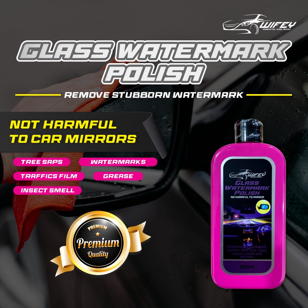 WIFEY GLASS WATERMARKS POLISH 280ML 100% ORIGINAL 【No Risk to Use ...