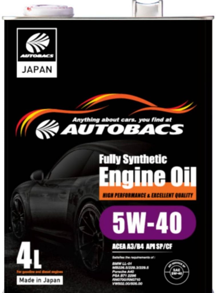 Autobacs Fully Synthetics Engine Oil ACEA 5W-40 - auto2u