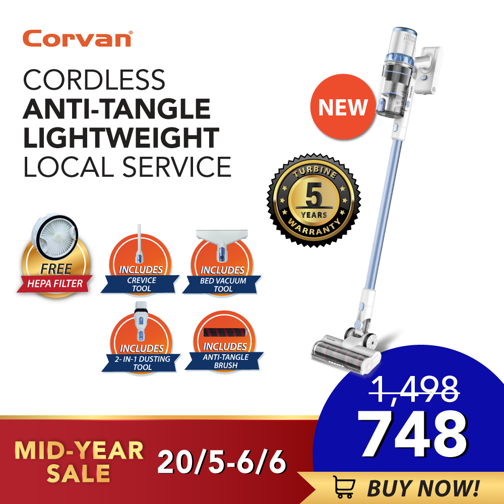 Corvan Anti-tangle Cordless Vacuum Cleaner K9 Pro - auto2u