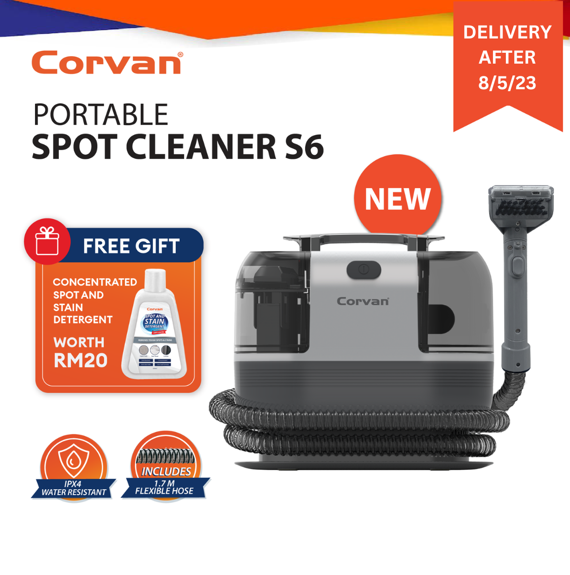 [READY STOCK] Corvan Spot Cleaner S6 - Carpet & Upholstery Cleaning ...